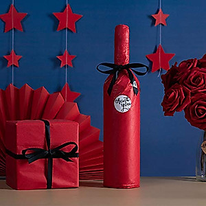 50 Sheets Red Tissue Paper for Gift Wrapping Paper,DIY Crafts ，Graduation Gift Wrapping, Gift Bags（27.5X 19inch）