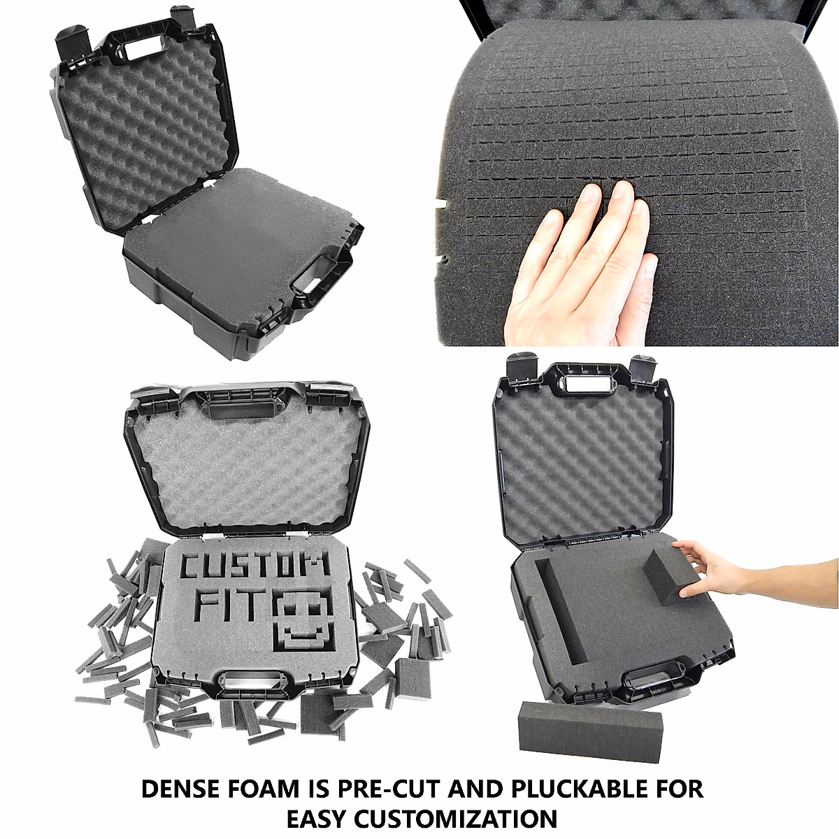 CASEMATIX Hard Shell Travel Case Compatible with Akai FIRE, MPK mini Play, MPC ONE, APC Key 25, MPD226, MPD218, APC Mini, MPK Mini mk3, MPC Studio, Element, MidiMix Tom Cat & Rhythm Wolf, Case Only