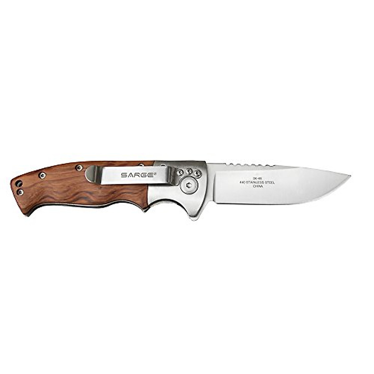 Sarge Knives SK-65 Flash Wooden Swift Assist Folder