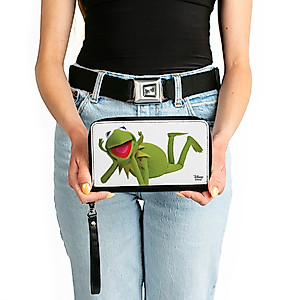 Buckle-Down Women's PU Zip Around Wallet Rectangle-Muppets, 7.5"x4.5"