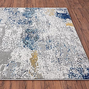 LUXE WEAVERS Victoria Collection Multi 6x9 Abstract Area Rug