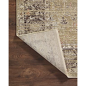 Magnolia Home by Joanna Gaines x Loloi Millie Collection MIE-03 Gold / Charcoal 2'-3" x 3'-10" Accent Rug