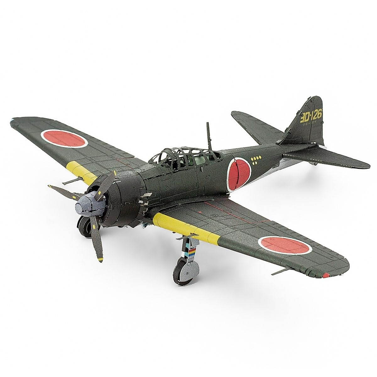 Metal Earth Zero Fighter Color 3D Metal Model Kit Fascinations