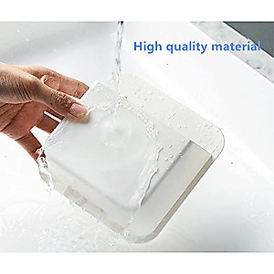 qtip Dispenser Holder Wall Mount Bathroom Qtip Holder Canisters for Cotton Swabs, Cotton Balls, Cotton Rounds, Vanity Countertop Storage Organizer Container 1