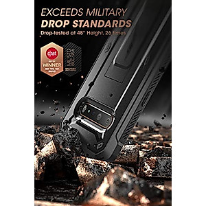 SUPCASE Unicorn Beetle Pro Series Case Designed for LG V60 ThinQ (2020 Release),Full-Body Rugged Holster & Kickstand Case with Built-in Screen Protector (Black)