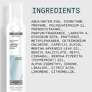 Nioxin Density Defend Styling Volumizing + Thickening Mousse, 6.7 oz (Packaging May Vary)