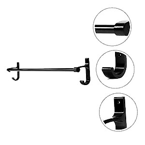 Garneck Watering Can Hanger Stainless Storage Stand Convenient Kettle Storage Rack Sturdy Towel Holder Storage Shelves Towel Rack Hand Towel Ring Towel Organizer Towel Storage Rack Black