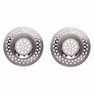 VIPERMARK 2Pcs Stainless Steel Kitchen Sink Filter Plug,Bathtub/Shower Filter Drain Protector 3 Inches 7.5 Centimeters-75mm