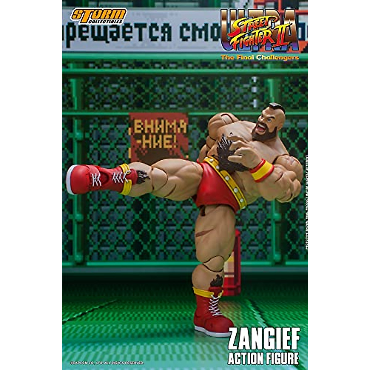 Storm Collectibles - Ultimate Street Fighter II: The Final Challenger - Zangief, Action Figure, STM87180 Red