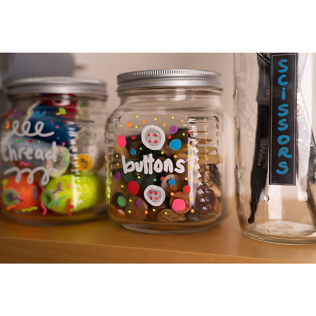 4-Pack White Erasable Chalk Markers - Non-Toxic, Water-Based, Reversible Tips For Kids & Adults, Glass & Chalkboards