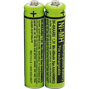 Cerepros 2 BK-40AAABU 1.2V 400mAh Battery Packs for Panasonic BK40AAABU Highpower Corun Cordless Phone