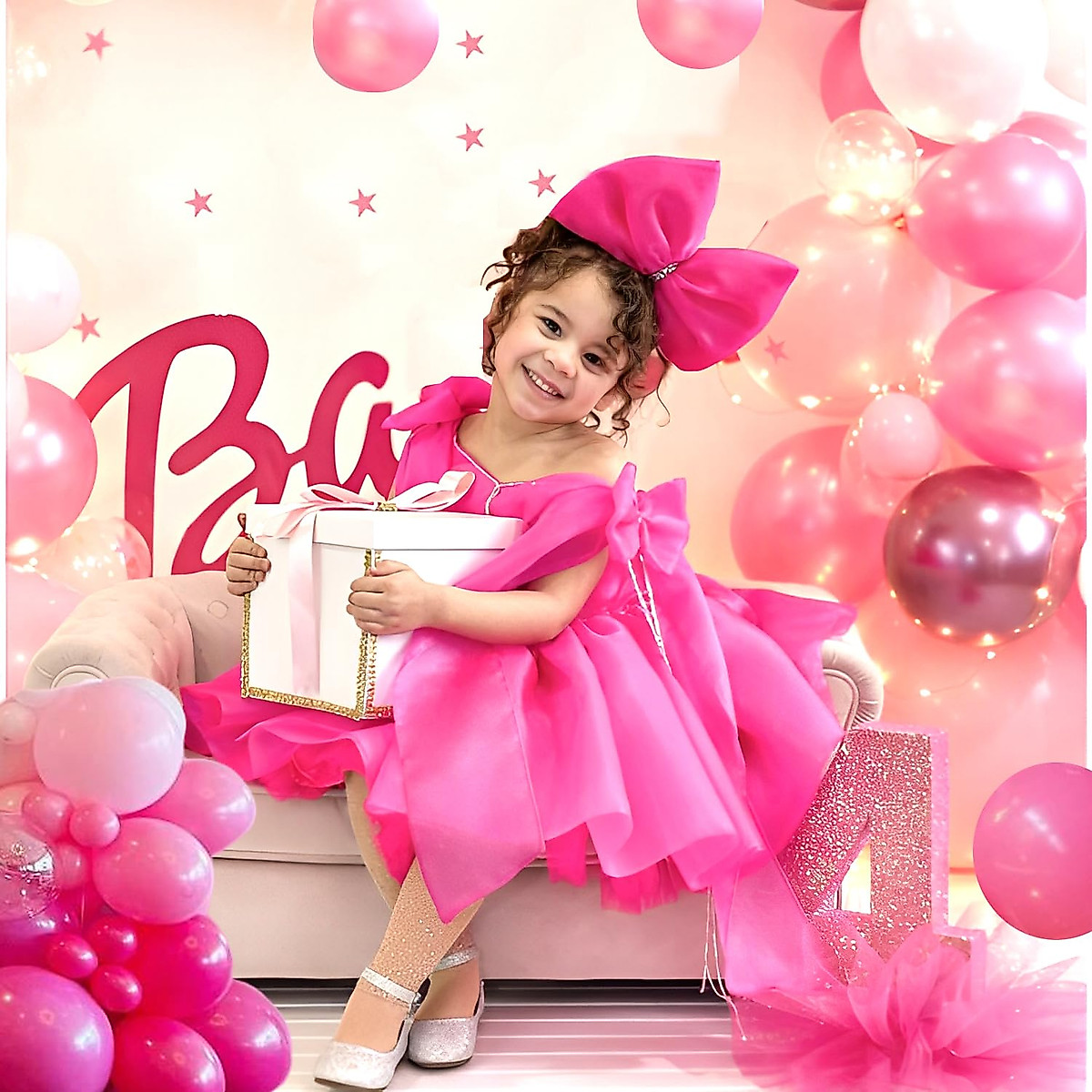 Pink Balloons Metallic Pink Balloon, 50Pcs 12Inch Hot Pink Chrome Pink Latex Balloons Baby Pink Balloons and Dark Magenta Pink Balloons for Birthday Baby Shower Princess Party Decorations