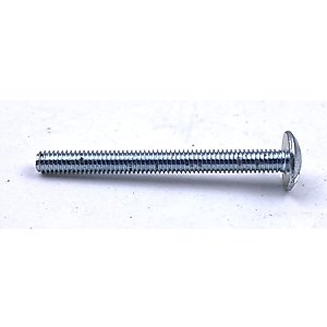 M4-0.7 X 50MM, 2" Phillips/Slotted Truss Head Machine Screws Zinc Plated - 12 Pack