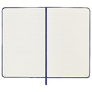 Moleskine Limited Edition Velvet Notebook, Hard Cover, Large (6" x 9"), Ruled/Lined, Iris Purple, 240 Pages