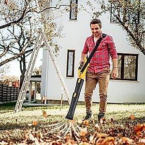 Jswin Leaf Blower Cordless with 5.2Ah Battery and Charger, Electric Leaf Blower with LCD and 6-Speed, Battery Powered Leaf Blowers for Lawn Care, Cordless Leaf Blower 332-CFM / 150-MPH