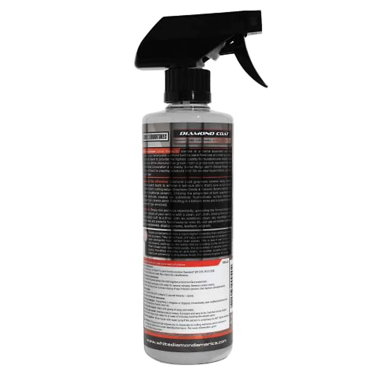 Diamond Coat Graphene Infused Ceramic Spray By White Diamond Detail Products, Advanced SiO2 Technology Infused with Graphene Provides Long Lasting Protection, 16oz Bottle, Brilliant Shine Made Easy