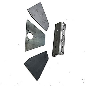 Shocker Hitch Vertical Channel Weld On Tongue Adapter for Trailer A-Frames, Components Only - 2 Sides, Base & Vertical Channel