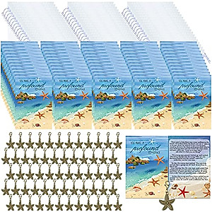 180 Pcs Starfish Story Gifts Mini Keepsake Appreciation Notecards Set Christmas Employee Appreciation Gifts Drawstring Bags and Starfish Charms for Teachers Women Men (Stylish Style)