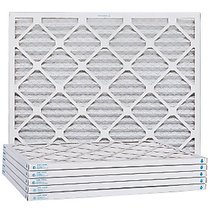 Eco-Aire 20x21 5/8x1 MERV 13, Pleated Air Filter, 20 x 21 5/8 x 1, Box of 6, Made in The USA