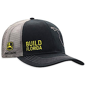John Deere Build State Pride Cap-Black and Gray-Florida