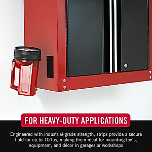 VELCRO Brand Industrial Strength Fasteners | Stick-On Adhesive | Professional Grade Heavy Duty Strength Holds up to 10 lbs on Smooth Surfaces | Indoor Outdoor Use | 4 x 2 inch Strips, 2 sets, Black