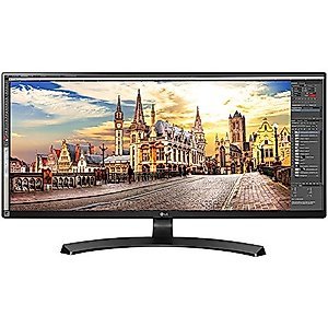 LG 34UM68-P UltraWide Monitor 34” 21:9 IPS Display, sRGB Over 99%, On-Screen Control with Screen Split, FreeSync,Height & Tilt Adjustable Stand