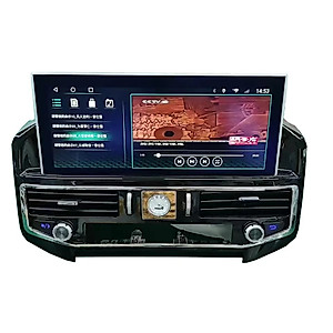 12.3” Android Car Radio Navigation Multimedia Auto Head Unit Monitor with Clock, for Land Cruiser LC200 2008-2015 Original car with Screen Version