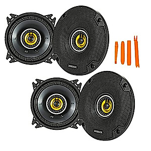 KICKER 46CSC44 - Two Pairs of CS-Series CSC4 4-Inch (100mm) Coaxial Speakers, 4-Ohm (2 Pairs)