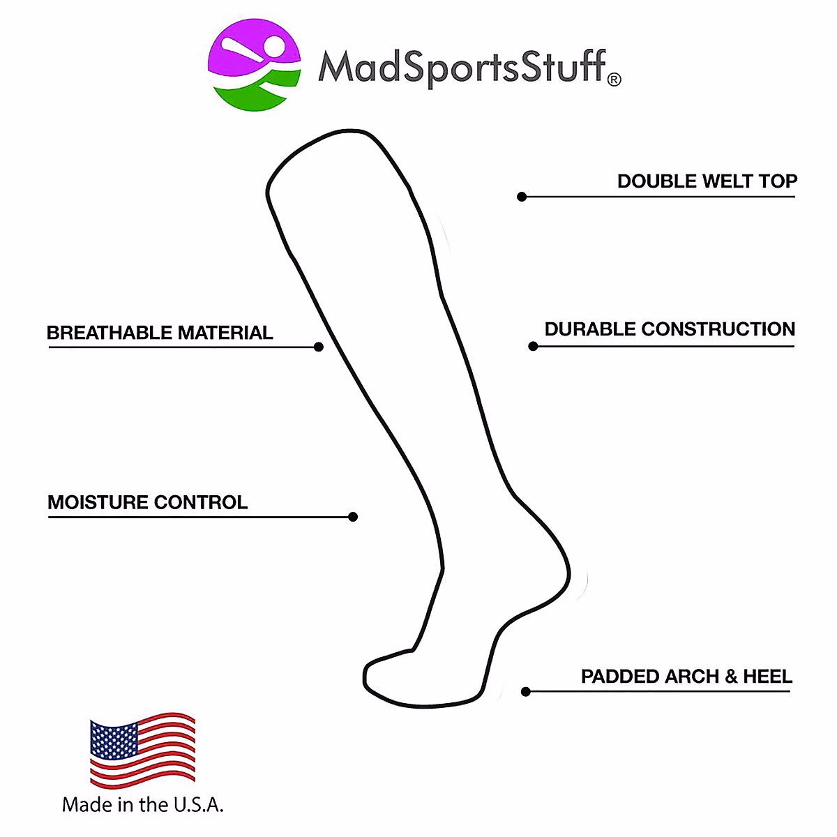 MadSportsStuff Wild T-Rex Dinosaur Socks over the calf (Dark Royal, Small)