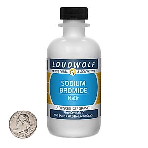 Sodium Bromide / 8 Ounce Bottle / 99% Pure ACS Reagent Grade/Fine Crystals