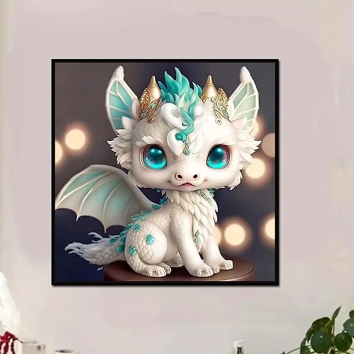 JFYHAB Zodiac Diamond Painting Kits for Adults, Full Drill Chinese Zodiac Diamond Art for Beginners, Round 5D Dragon Paint with Diamonds Pictures Gem Art Painting Kits DIY Adult Crafts Kits 12x12inch