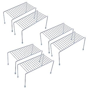 yaenoei Kitchen Shelves, Cabinet Organization Mini Storage Shelf, White,Set of 6