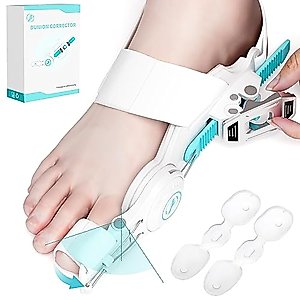 Kutain Upgraded Bunion Corrector for Women & Men, Orthopedic Bunions Correction with Non-Slip Big Toe Separators, Adjustable Bunion Splint Suitable for Left/Right Feet Bunion Relief(1PCS)