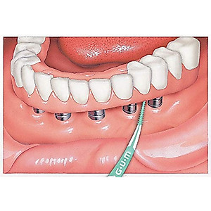 GUM Soft-Picks Advanced, Easy to Use Dental Picks for Teeth Cleaning and Gum Health, Disposable Interdental Brushes with Convenient Carry Case, Dentist Recommended Dental Picks, 90ct (3pk)