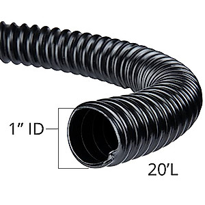 Tetra Pond Pond Tubing 1 Inch Diameter, 20 Feet Long, Connects Pond Components, Black (19736)