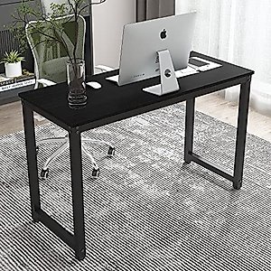 HOBINCHE 39 Inch Small Space Computer Desk, Home Office Desk, Heavy Duty Multipurpose Table, Study Desk Workstation, Black