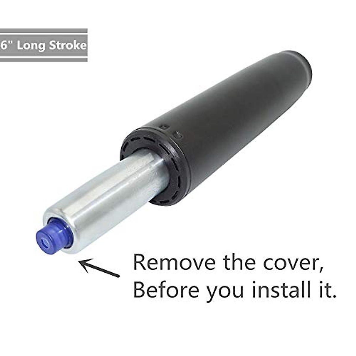 DOZYANT 6" Long Stroke Office Chair Gas Lift Cylinder Replacement,Hydraulic Pneumatic Shock Piston Heavy Duty (450 lbs) for Tall Person Universal Size Fits Most Executive Chairs, Highest End Class 4