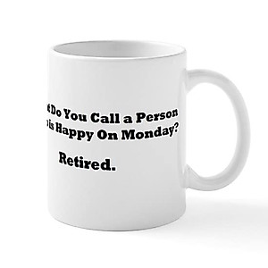 CafePress Retired Happy Mugs Ceramic Coffee Mug, Tea Cup 11 oz