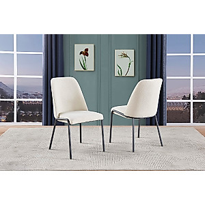 Best Quality Furniture D238-6SC189 Dining Set, White Marble/Gray/Cream