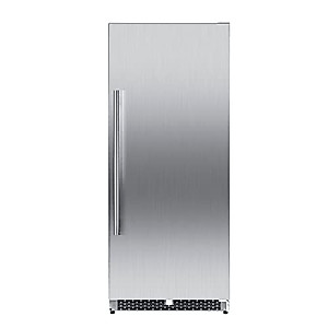 Forno Cologne Column 30" Inch Upright Refrigerator with 14.6 Cu.Ft. Total Capacity - Stainless Steel Freestanding No Frost Counter Depth Fridge with Pro-Style Handle and LED Display