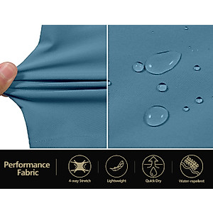 Little Donkey Andy Women's Stretch Quick Dry Cargo Shorts Hiking Camping Travel Slate Size XXL