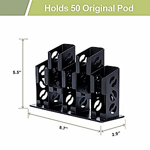 ZCDCP Nespresso Original Pod Holder, Coffee Capsules Holder Organizer Stand Small 50 Pods Originalline