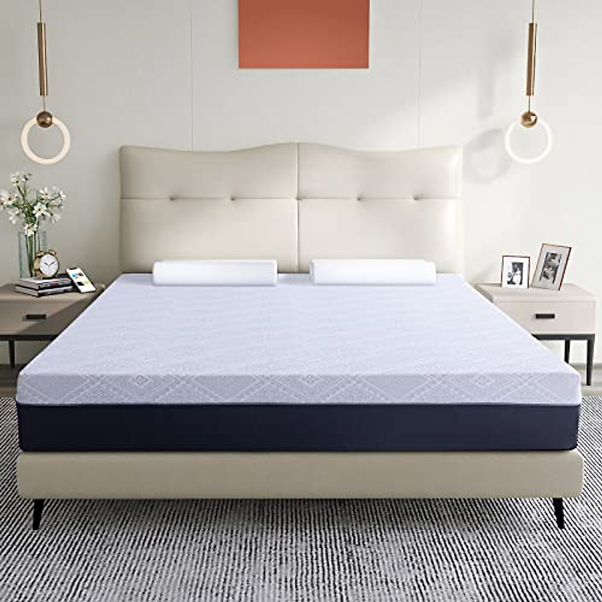 Opoiar Full Size Mattress, 10 inch Medium Firm Memory Foam Mattress of,Bamboo Charcoal Gel Infusion Full Bed Mattress in a Box for Sleep Cooler & Pressure Relief,Made in USA,CertiPUR-US Certified