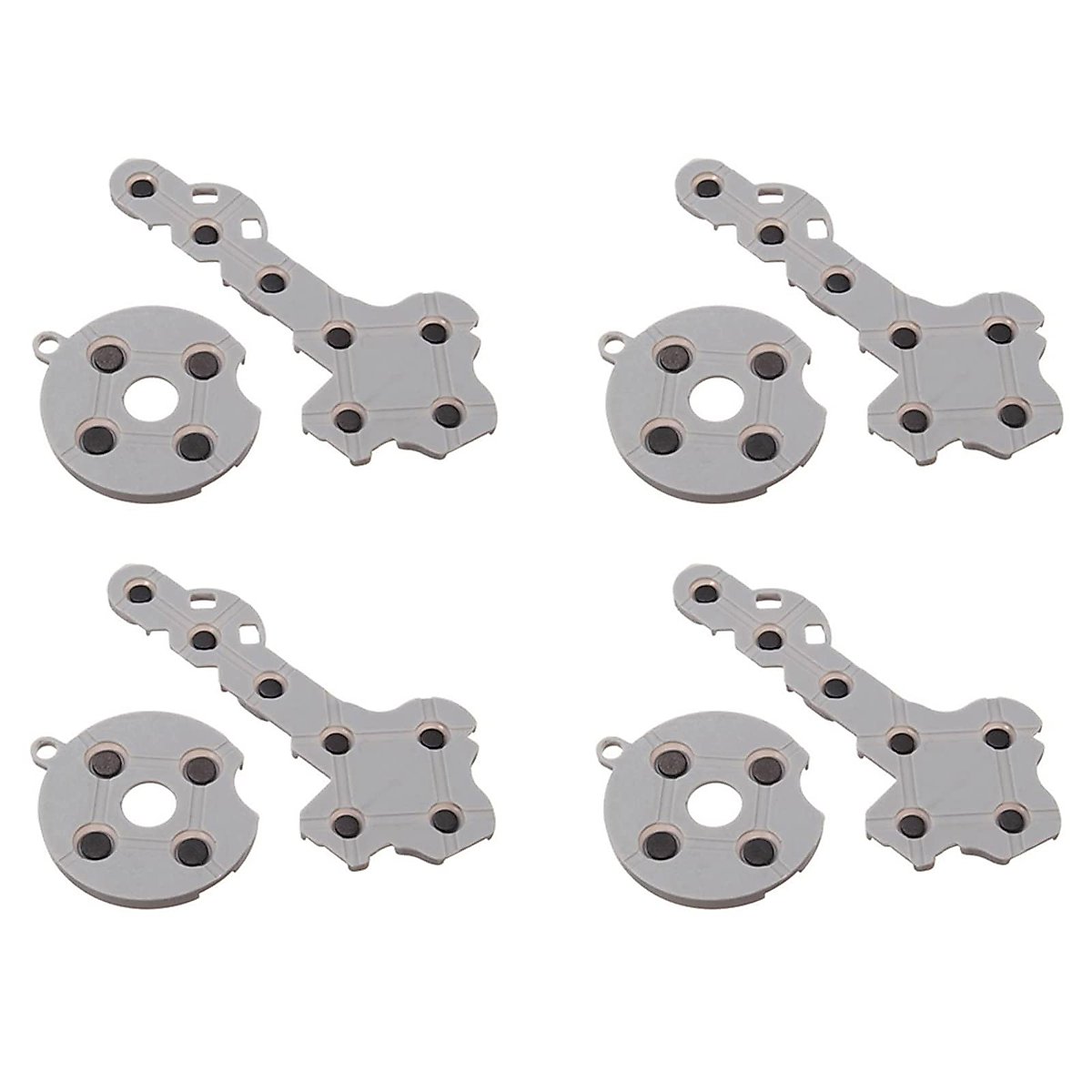 Onyehn 4 Sets Silicone Conductive Rubber Pads Button D-Pad for Xbox 360 Controller Buttons Repair Replacement Part