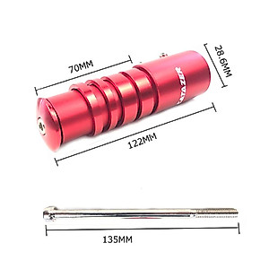 catazer Bicycle Handlebar Extension Bike Stem Riser MTB Fork Stem Extender Adapter for 1-1/8" 28.6mm Fork Mountain Bike, Road Bike, MTB BMX Folding bike (Red)