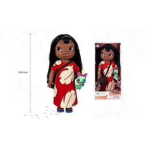 Disney Animators' Collection Lilo Doll – Lilo & Stitch – 16 Inches - Scrump with Molded Details, Fully Posable Toy in Satin Dress - Suitable for Ages 3+ Toy Figure
