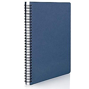 EUSOAR Students Ruled Spiral Notebook, A5 1pack 5.5"x8.3" 160 Pages Hardcover Lined Travel Writing Notebooks Journal, Memo Notepad Sketchbook, Students Office Business Diary Ruled Book Journal