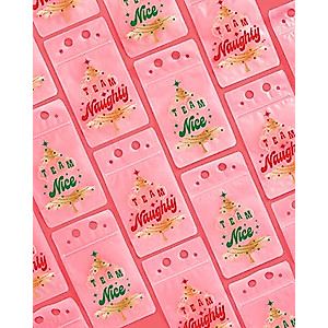 xo, Fetti Red + Green Christmas Drink Pouches + Xmas Tree Straws - 20 count | Team Naughty + Team Nice, Christmas Drinkware