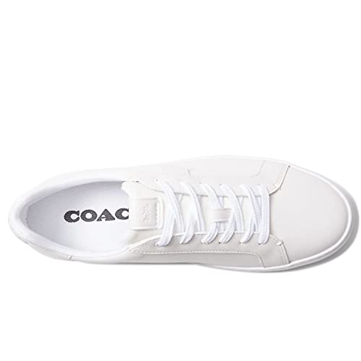 COACH Lowline Leather Low Top Optic White 9 D (M)
