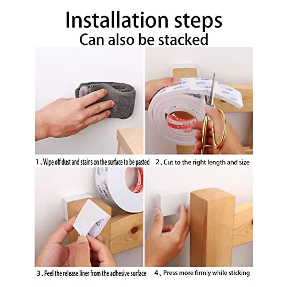 mxxkms headboard Stoppers, Bed Stopper, Adjustable Bed Frame Anti-Shake Tool,Protect The Wall from Banging，Suitable for, headboard, Various Furniture, etc（0.31-4in）